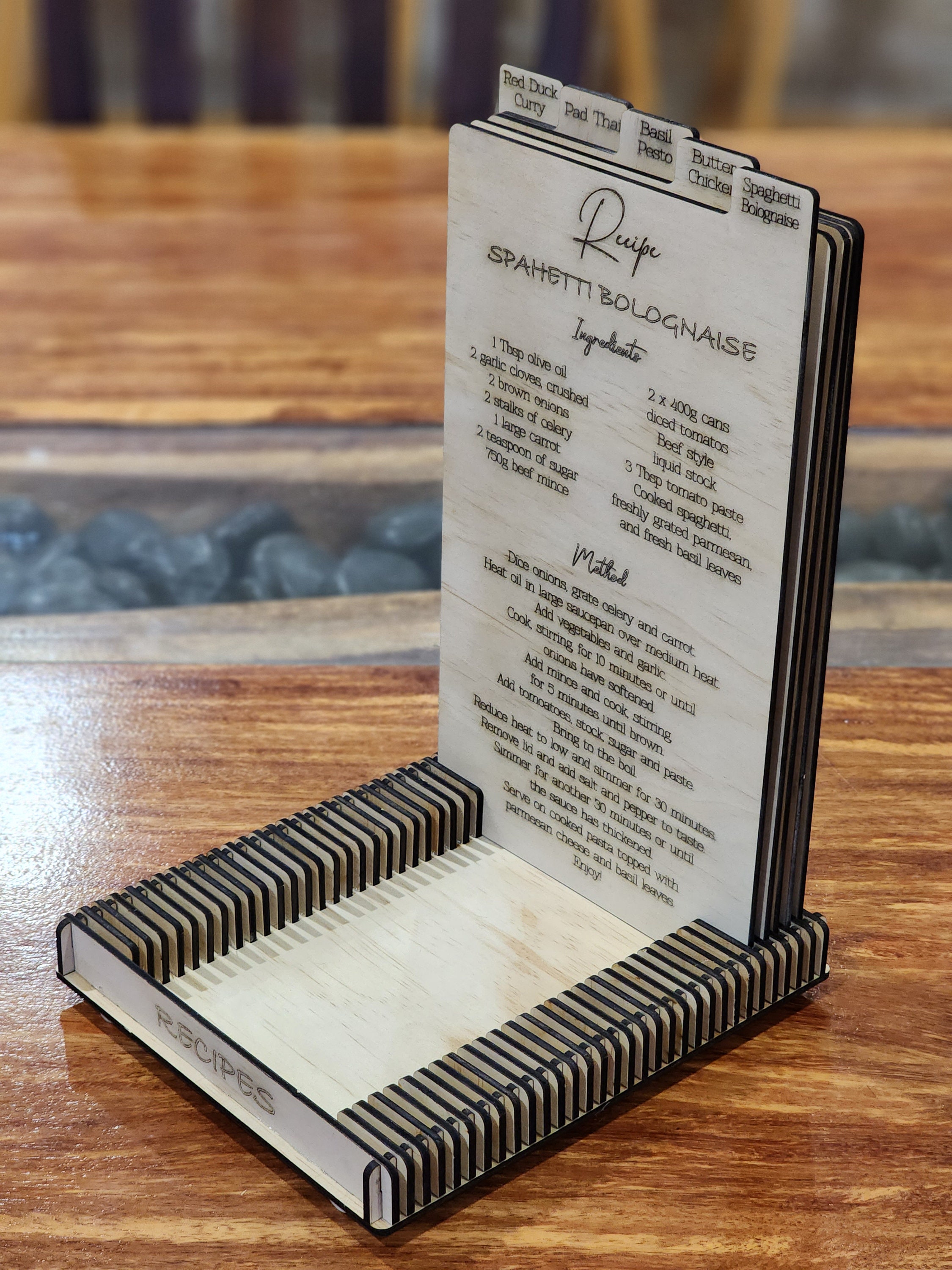 KITCHEN CONVERSION CHART With Bonus Recipe System Laser Cut File Built ...