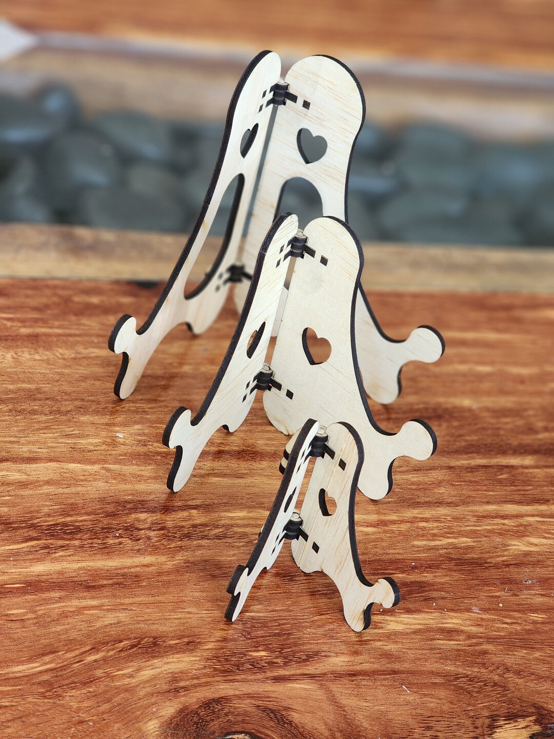 EASELS DESK PHOTO Frame Hinged - Display Adjustable Easel Stands - 3 ...