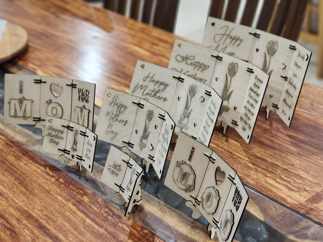 MOTHERS DAY GIFT - 3 Panel Display Card (5 X Sizes) Customizable Text ...