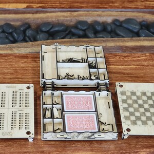 ULTIMATE GAMES BOX! Laser Cut File - 10000, Dice, Poker, Blackjack ...