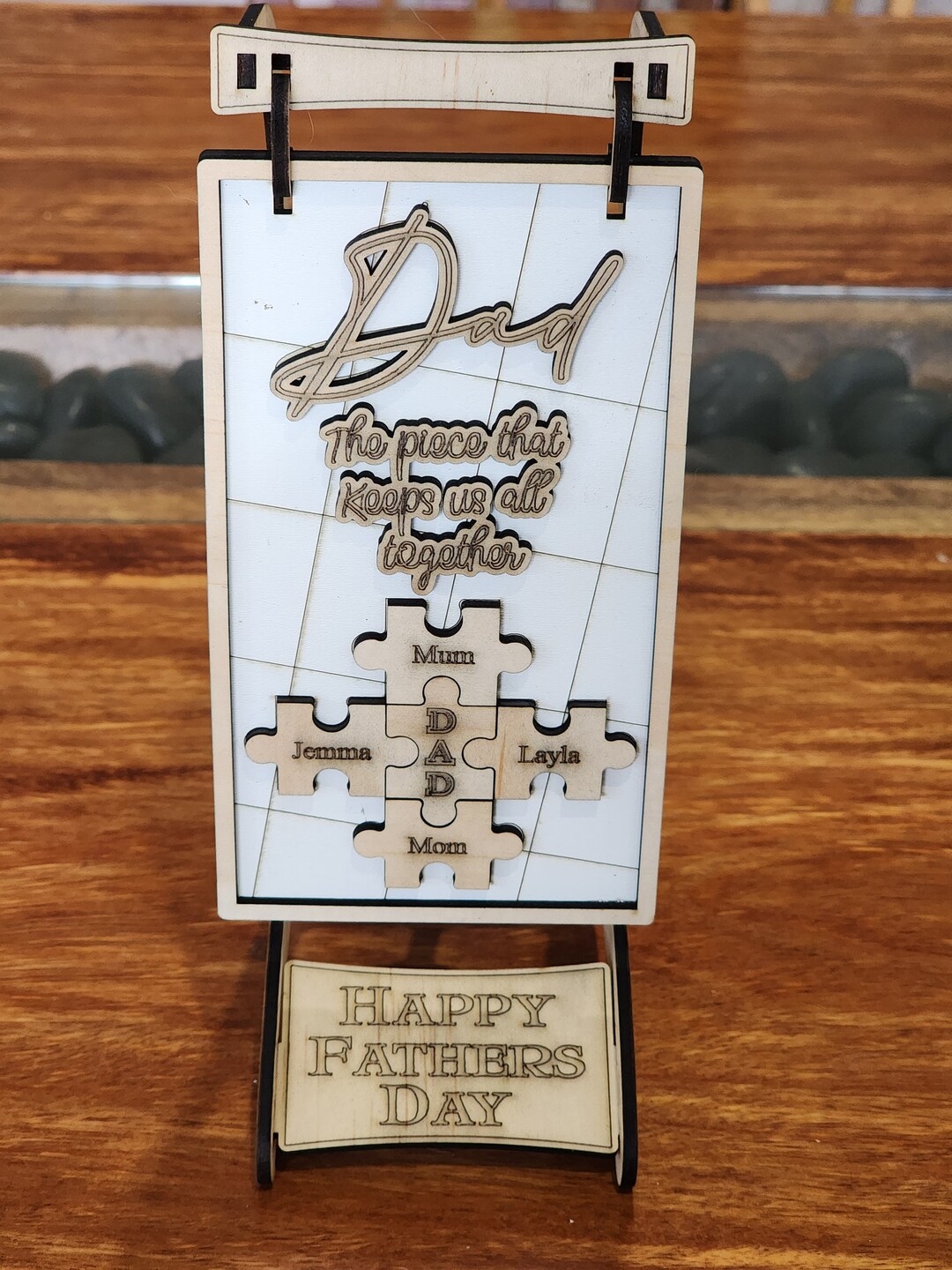 FATHERS DAY JIGSAW Display Swing Gift File! - Svg, Puzzle Happy Fathers ...