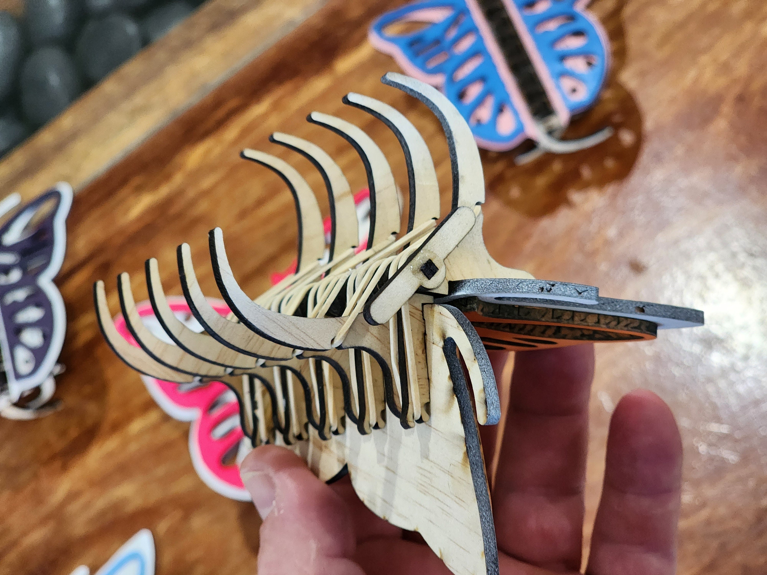 Laser Cut WORKING HAIR CLIP 2 X Sizes Actual Working Hair Claw Clips ...