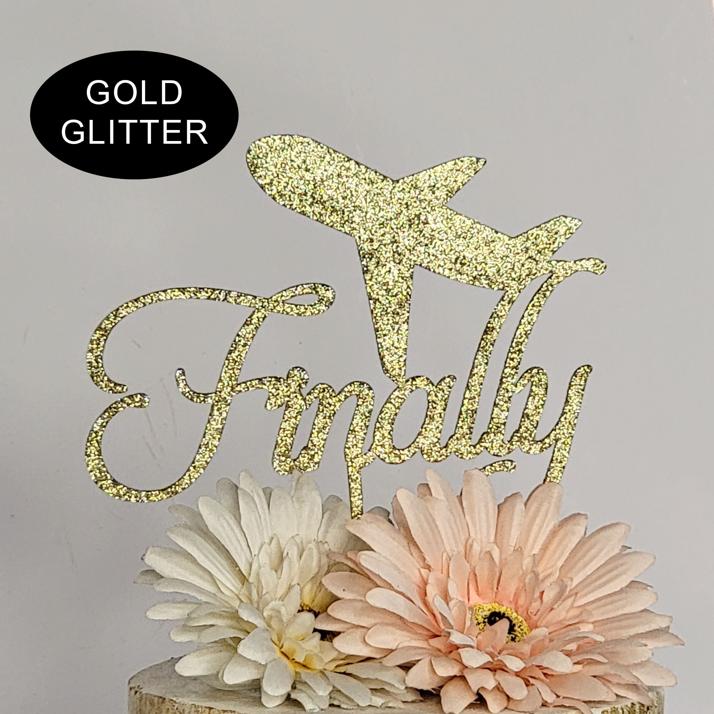 Airplane Wedding Cake Topper, Custom Wedding Cake Topper, Airplane ...