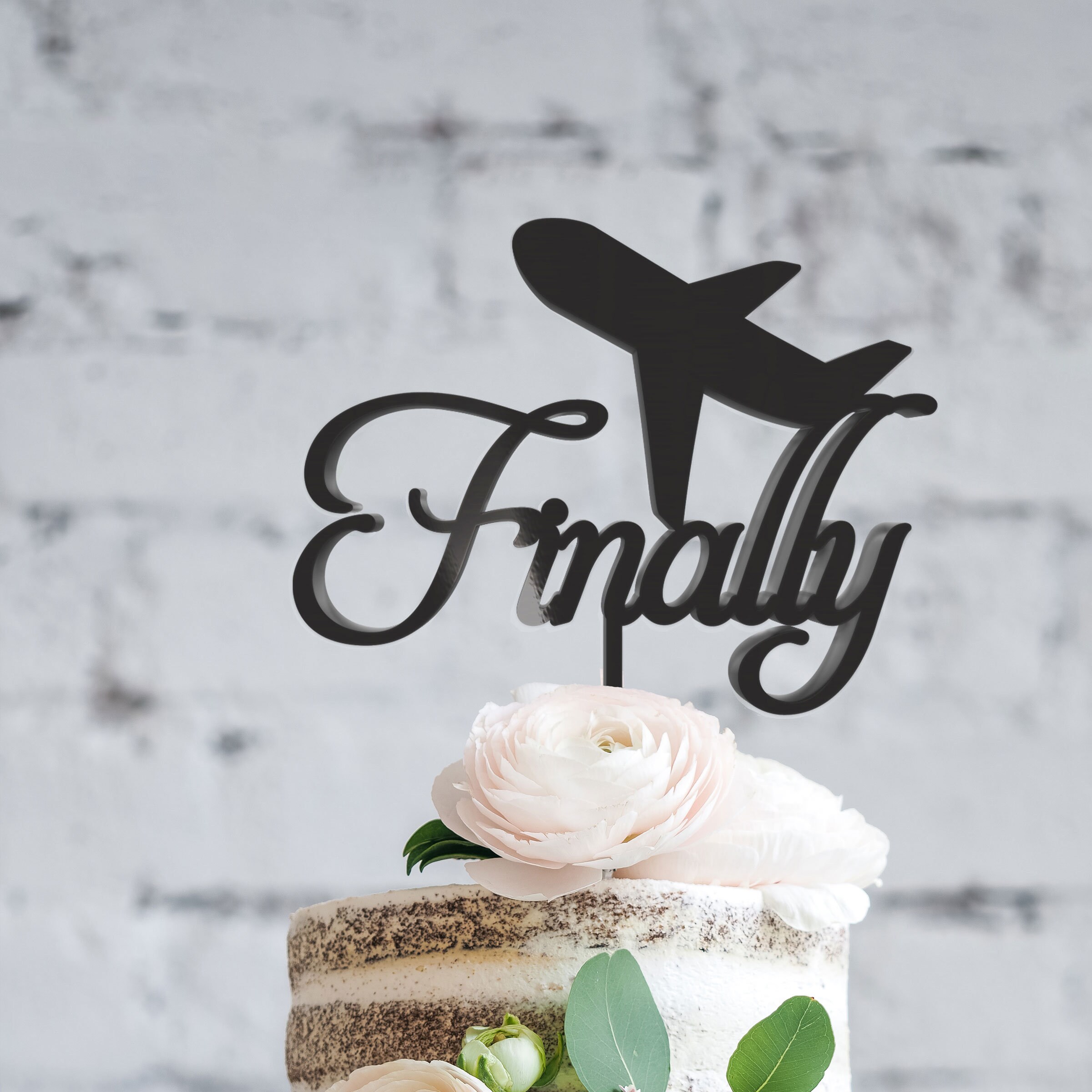 Airplane Wedding Cake Topper, Custom Wedding Cake Topper, Airplane ...