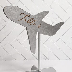 Airplane Customizable Wedding and Event Table Numbers - Etsy
