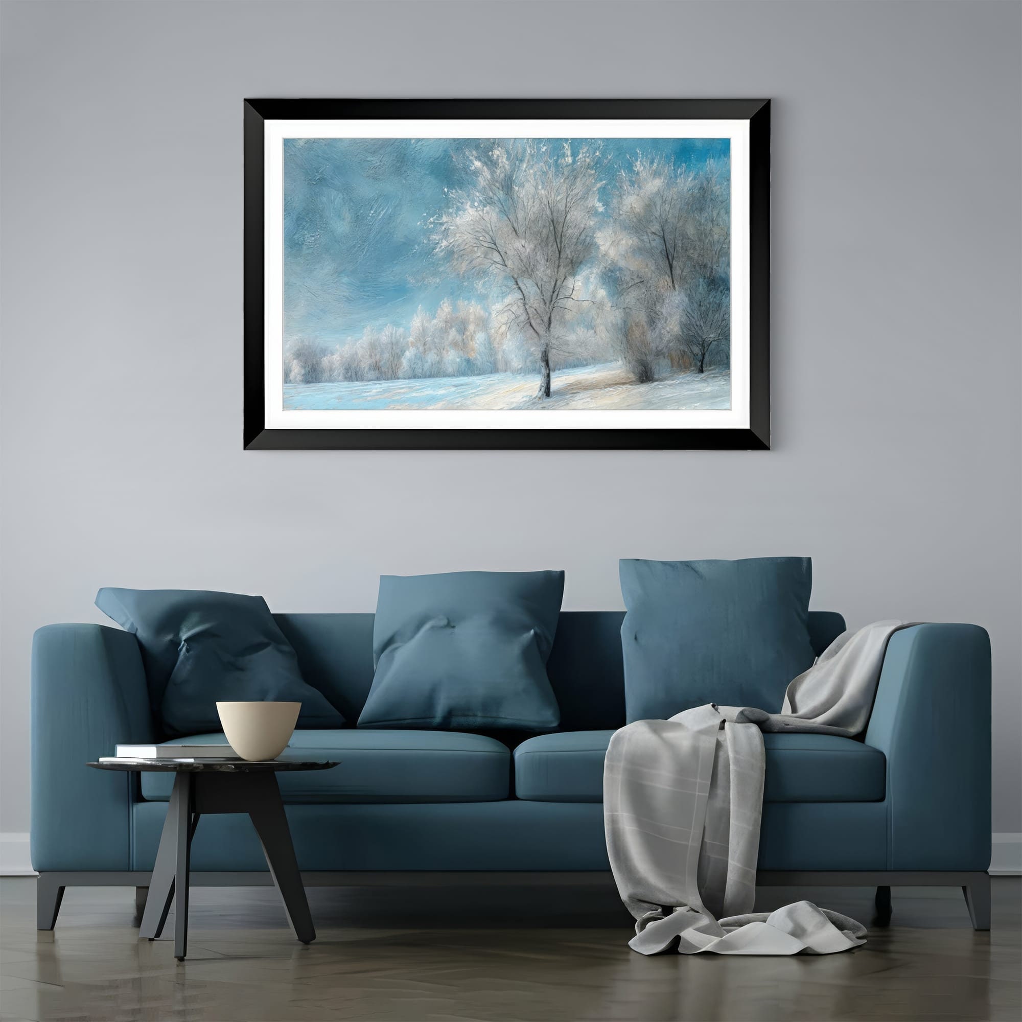 Snowy Landscape Wall Art - Fine Art Printable | Winter Scene Digital ...