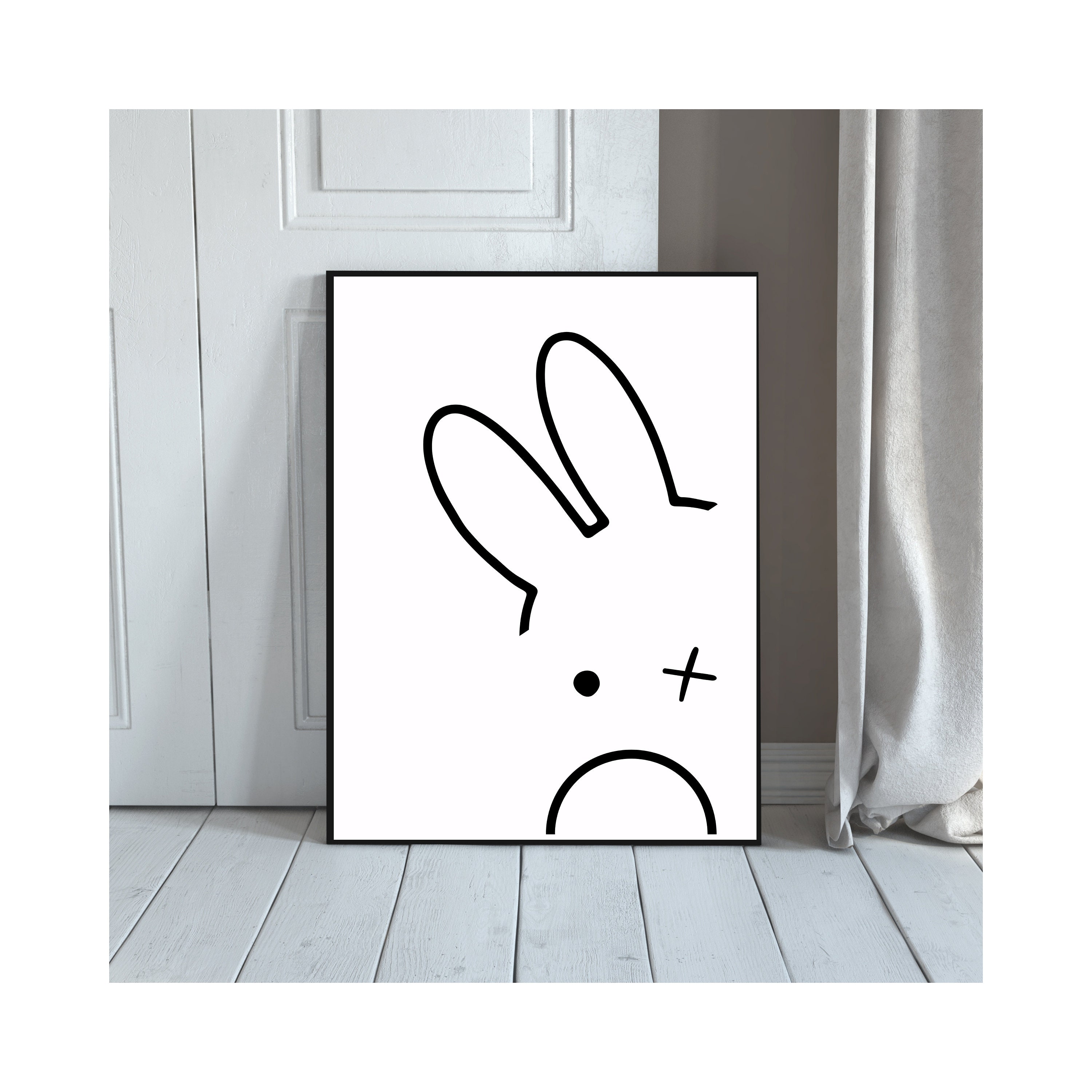 Miffy Dual Wall Art, Miffy Decor, Miffy Poster, Miffy Png, Miffy Bunny ...