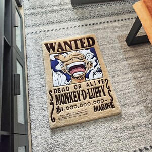 One Piece Tufted Rug Luffy Rug Gear5 Rug Anime Rug - Etsy
