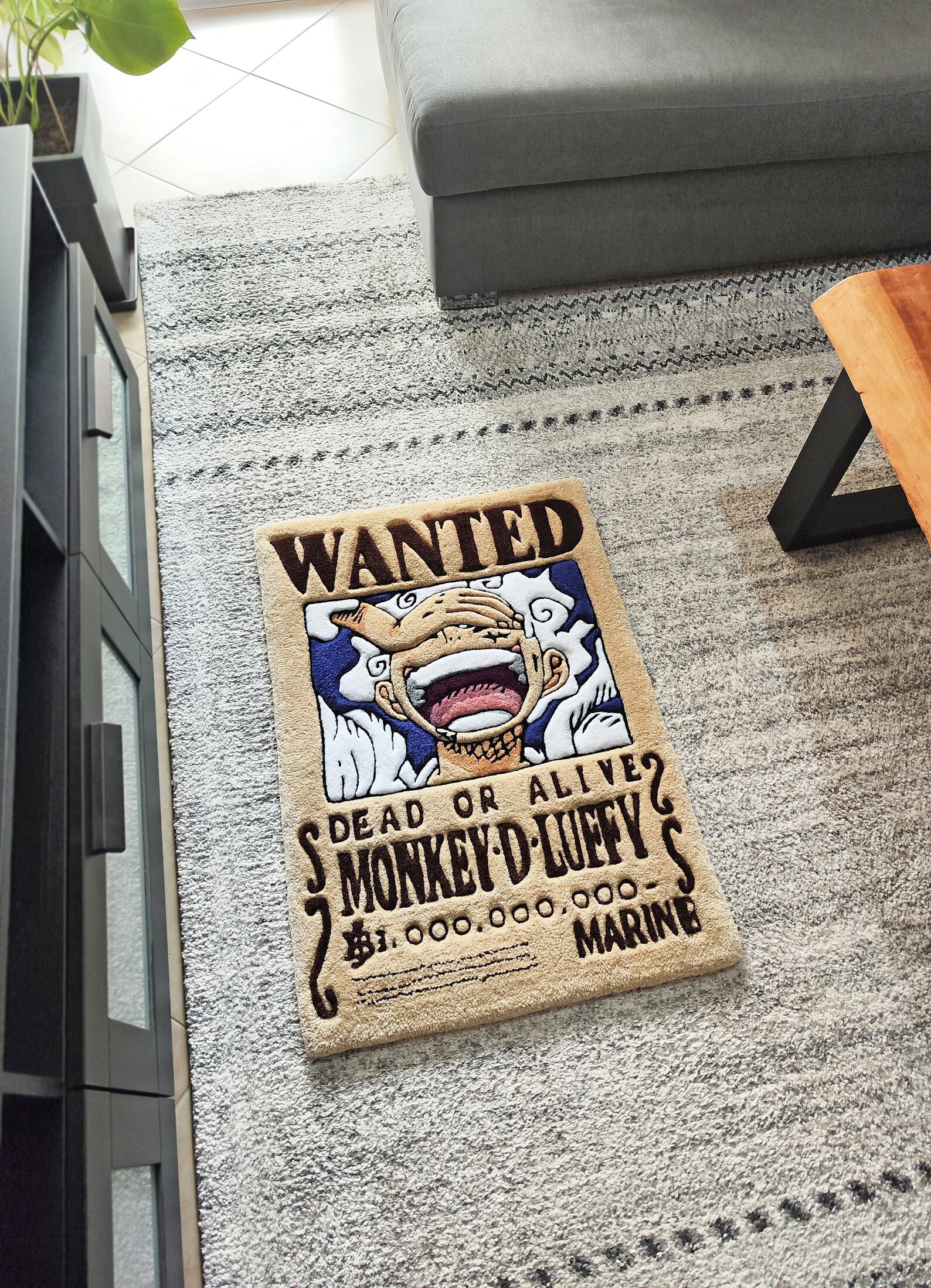 One Piece Tufted Rug Luffy Rug Gear5 Rug Anime Rug - Etsy