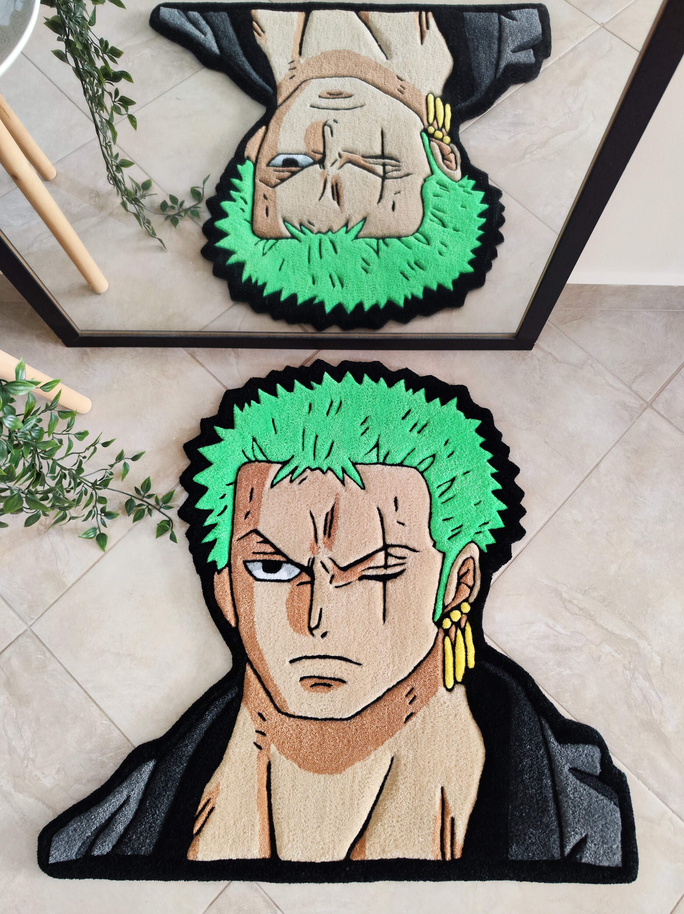 One Piece Tufted Rug Zoro Rug Roronoa Zoro Anime Rug - Etsy