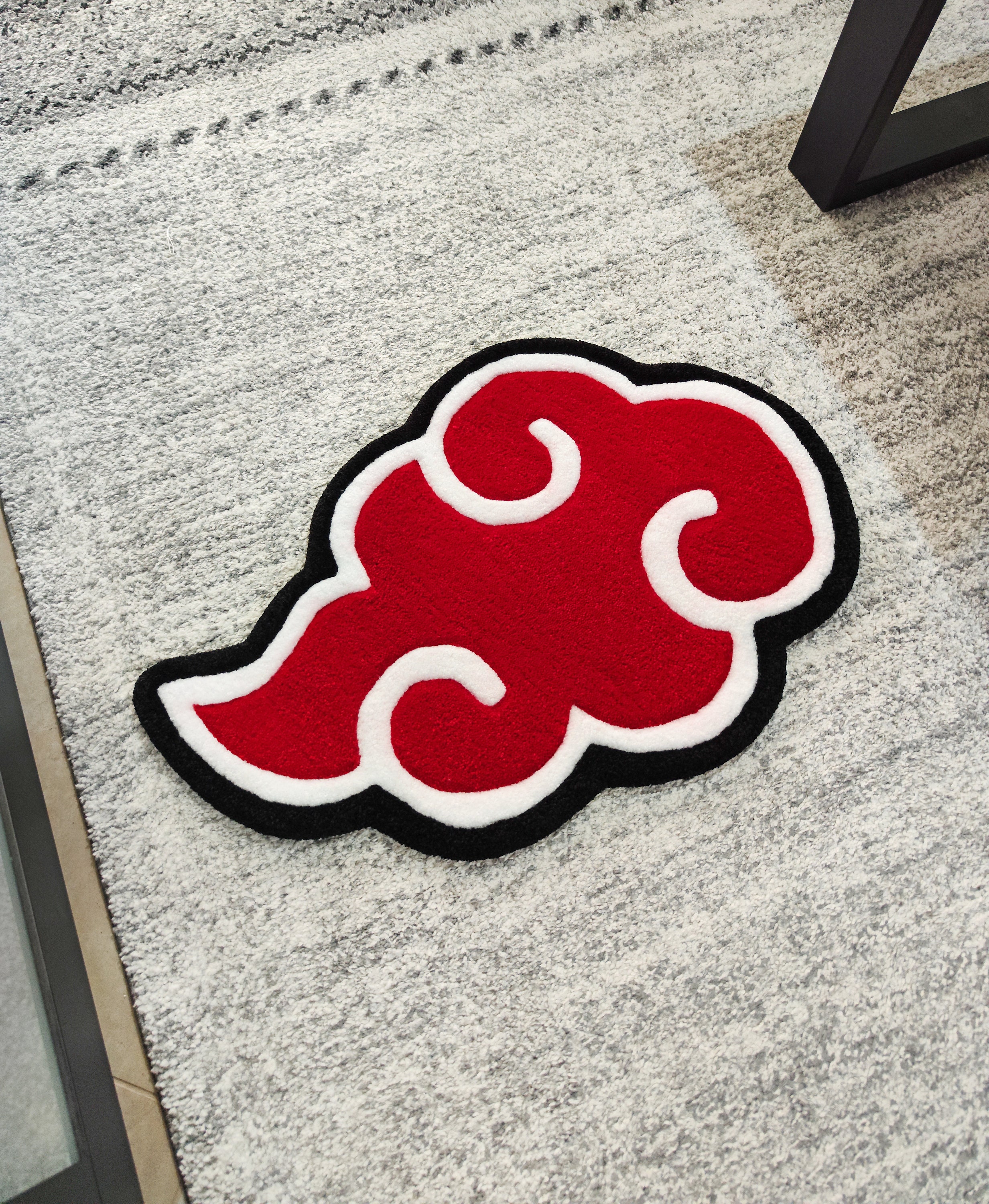 Akatsuki Handmade Rug Tufted Rug Naruto Rug Interior Rug Anime Rug - Etsy
