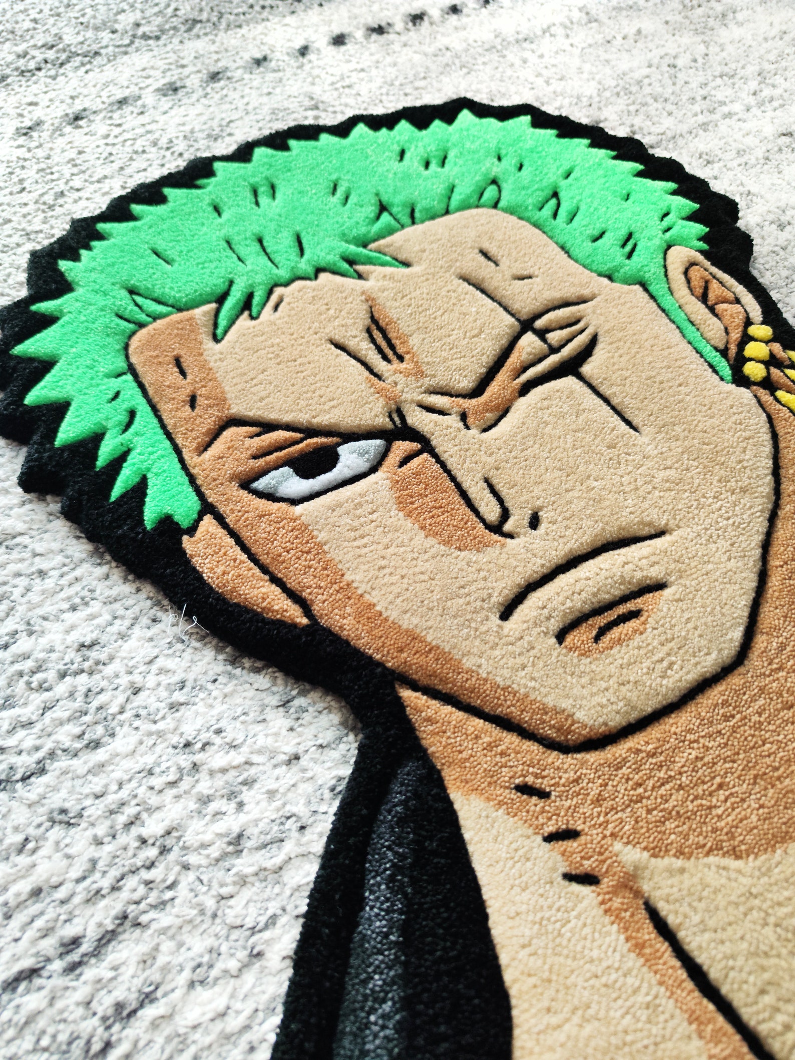 One Piece Tufted Rug Zoro Rug Roronoa Zoro Anime Rug - Etsy