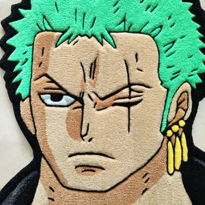 One Piece Tufted Rug Zoro Rug Roronoa Zoro Anime Rug - Etsy