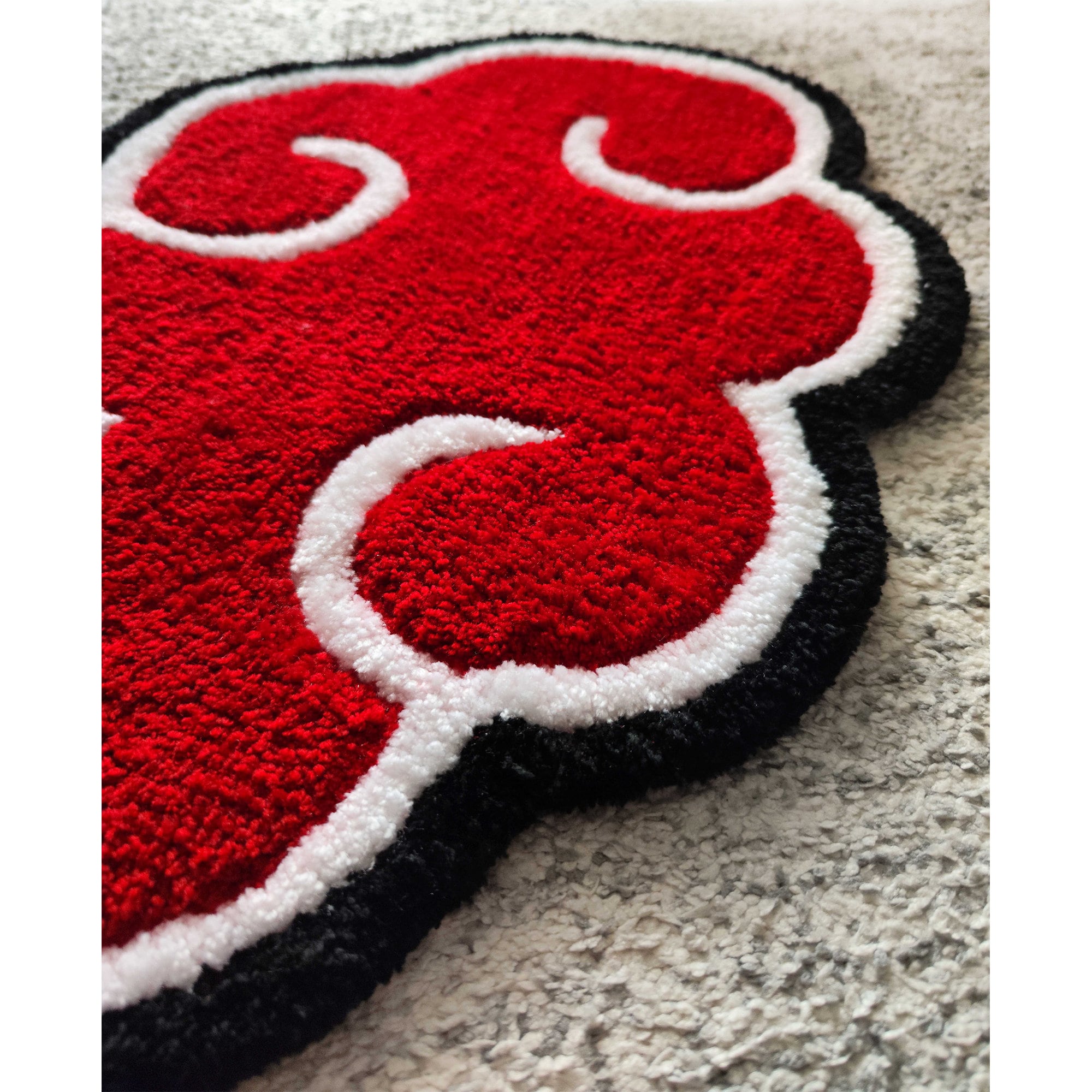 Akatsuki Handmade Rug Tufted Rug Naruto Rug Interior Rug Anime Rug - Etsy