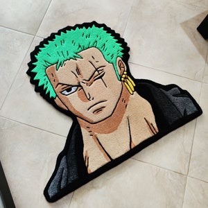 One Piece Tufted Rug Zoro Rug Roronoa Zoro Anime Rug - Etsy