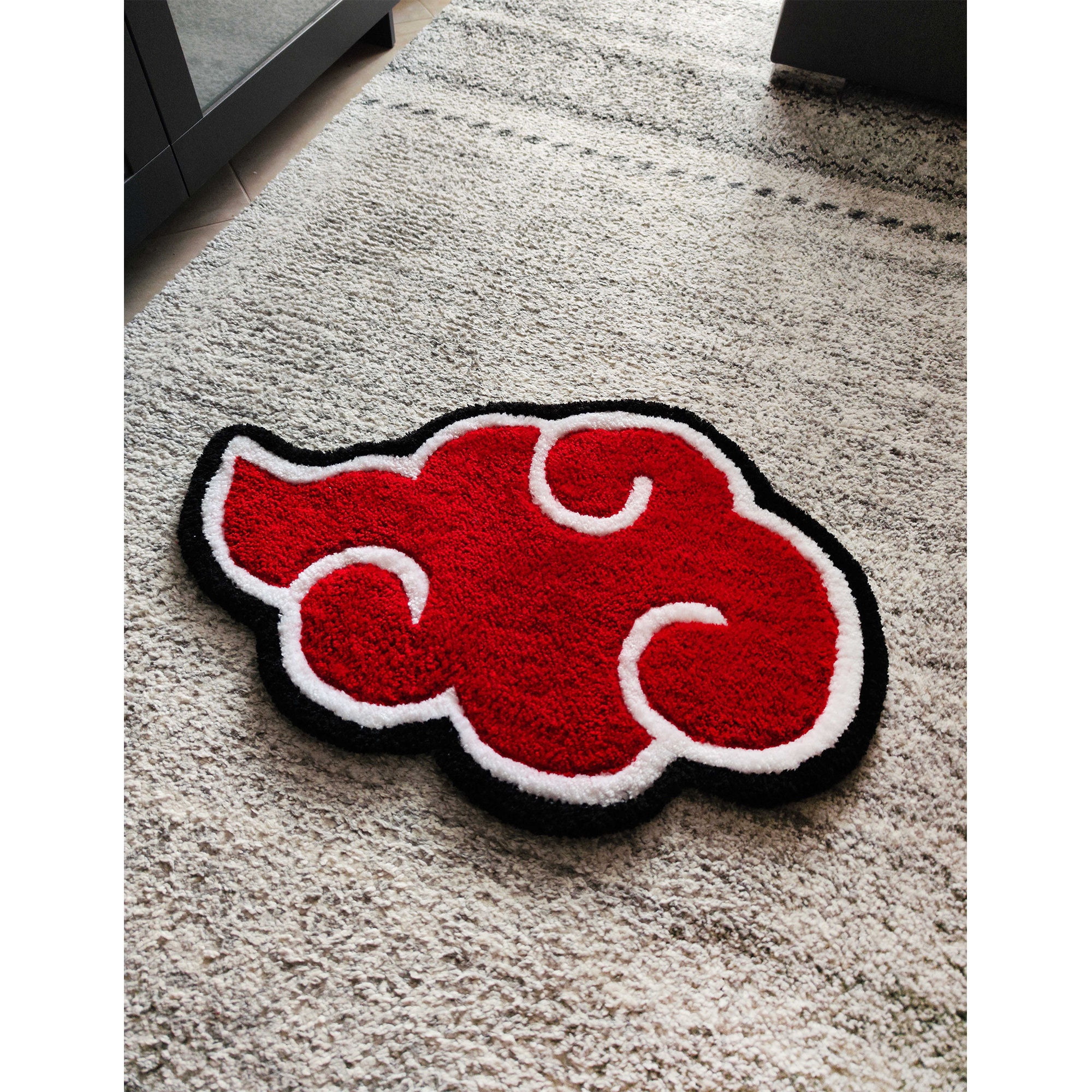 Akatsuki Handmade Rug Tufted Rug Naruto Rug Interior Rug Anime Rug - Etsy