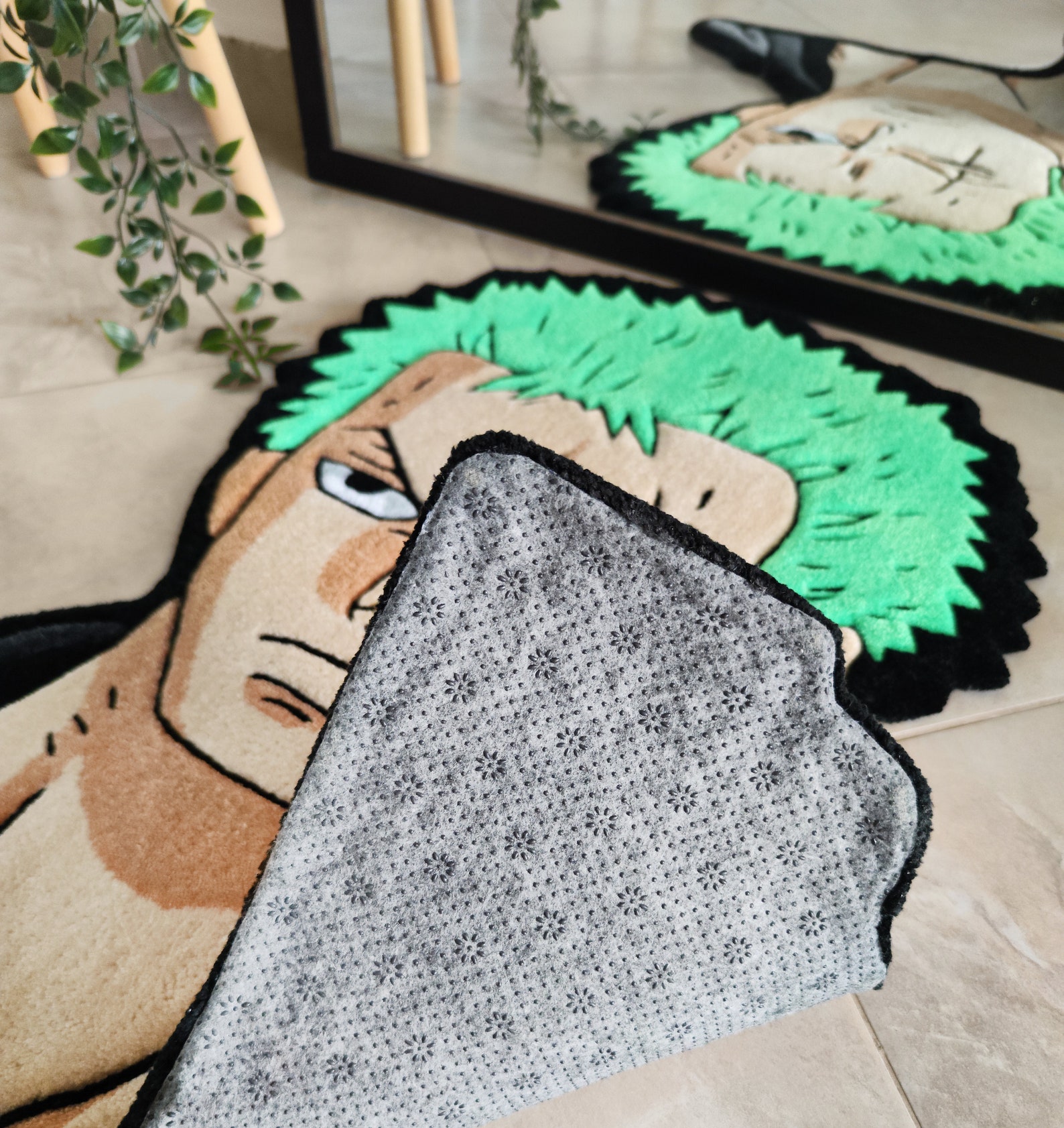 One Piece Tufted Rug Zoro Rug Roronoa Zoro Anime Rug - Etsy