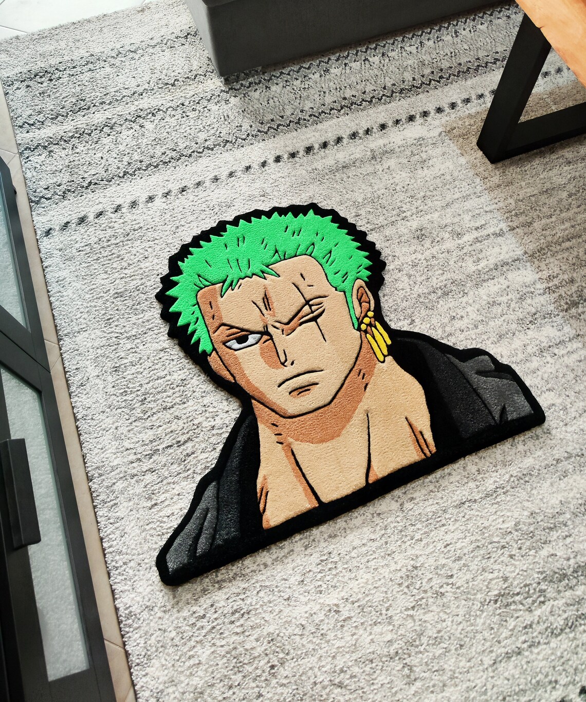 One Piece Tufted Rug Zoro Rug Roronoa Zoro Anime Rug - Etsy