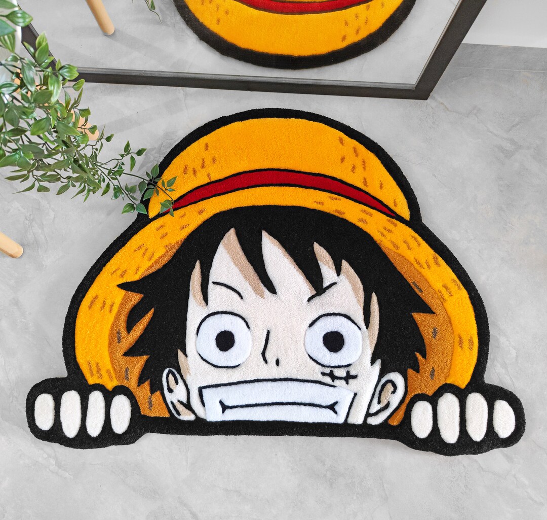 One Piece Tufted Rug Luffy Rug Gear5 Rug Anime Rug - Etsy