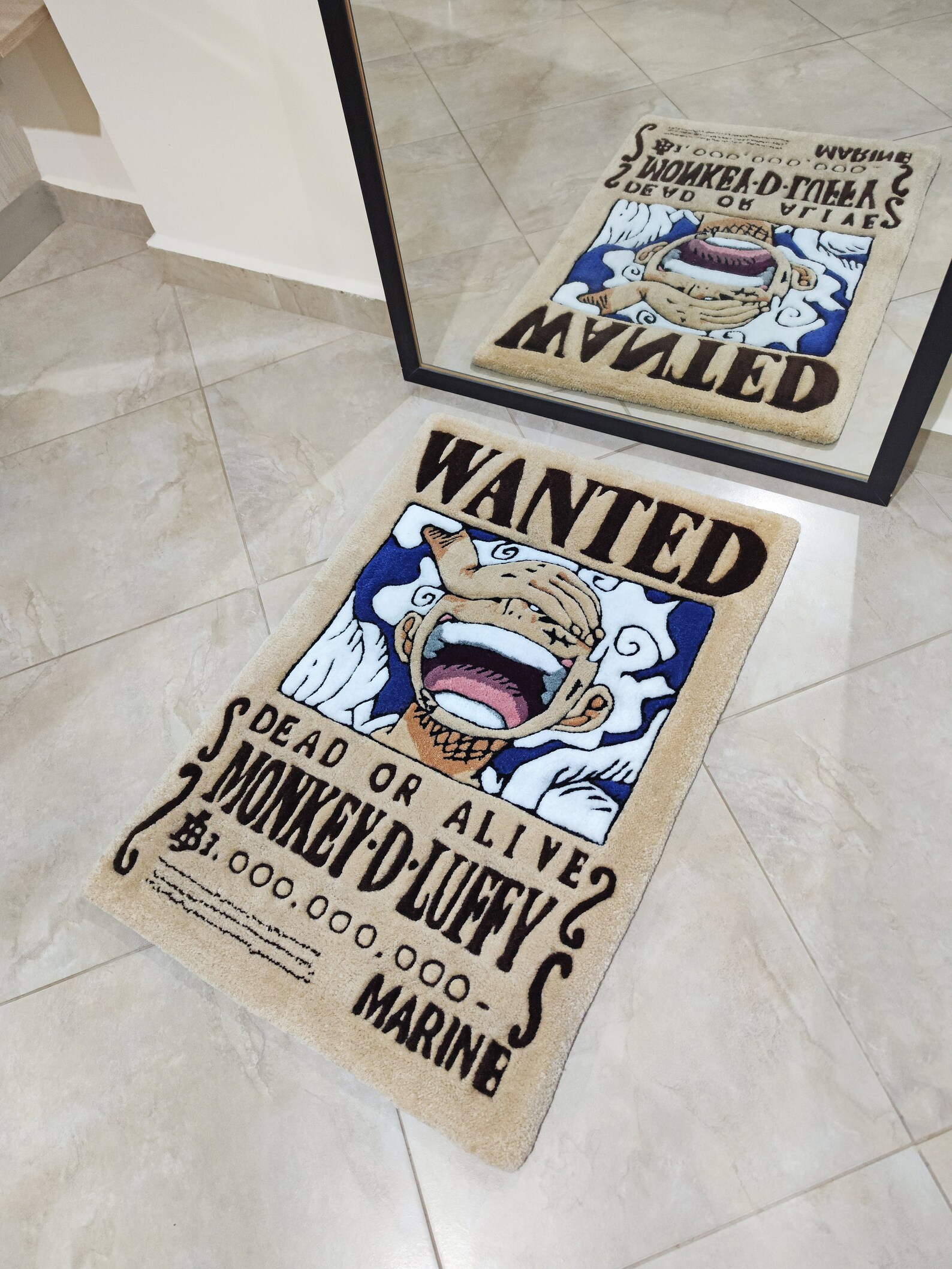 One Piece Tufted Rug Luffy Rug Gear5 Rug Anime Rug - Etsy