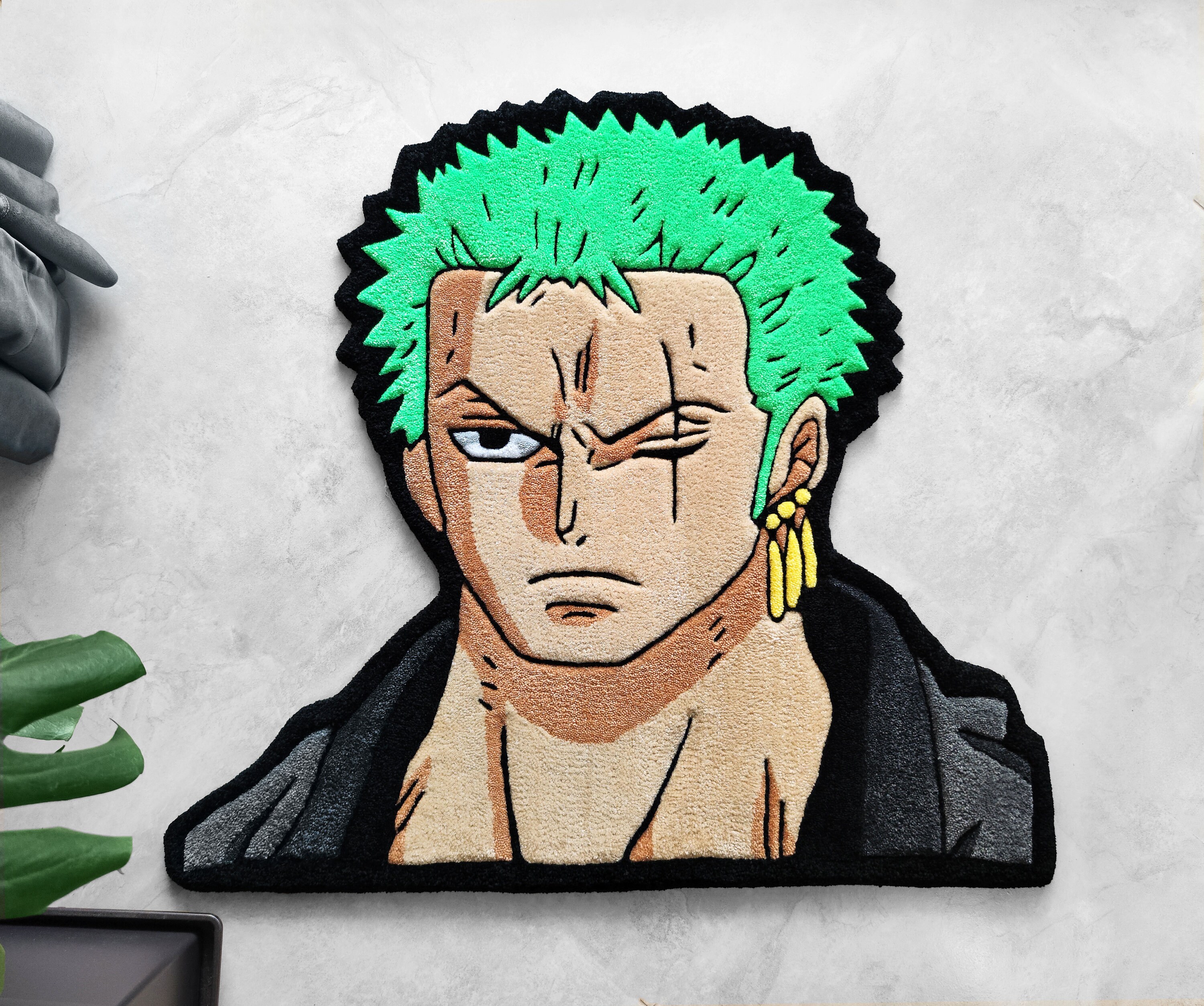 One Piece Tufted Rug Zoro Rug Roronoa Zoro Anime Rug - Etsy