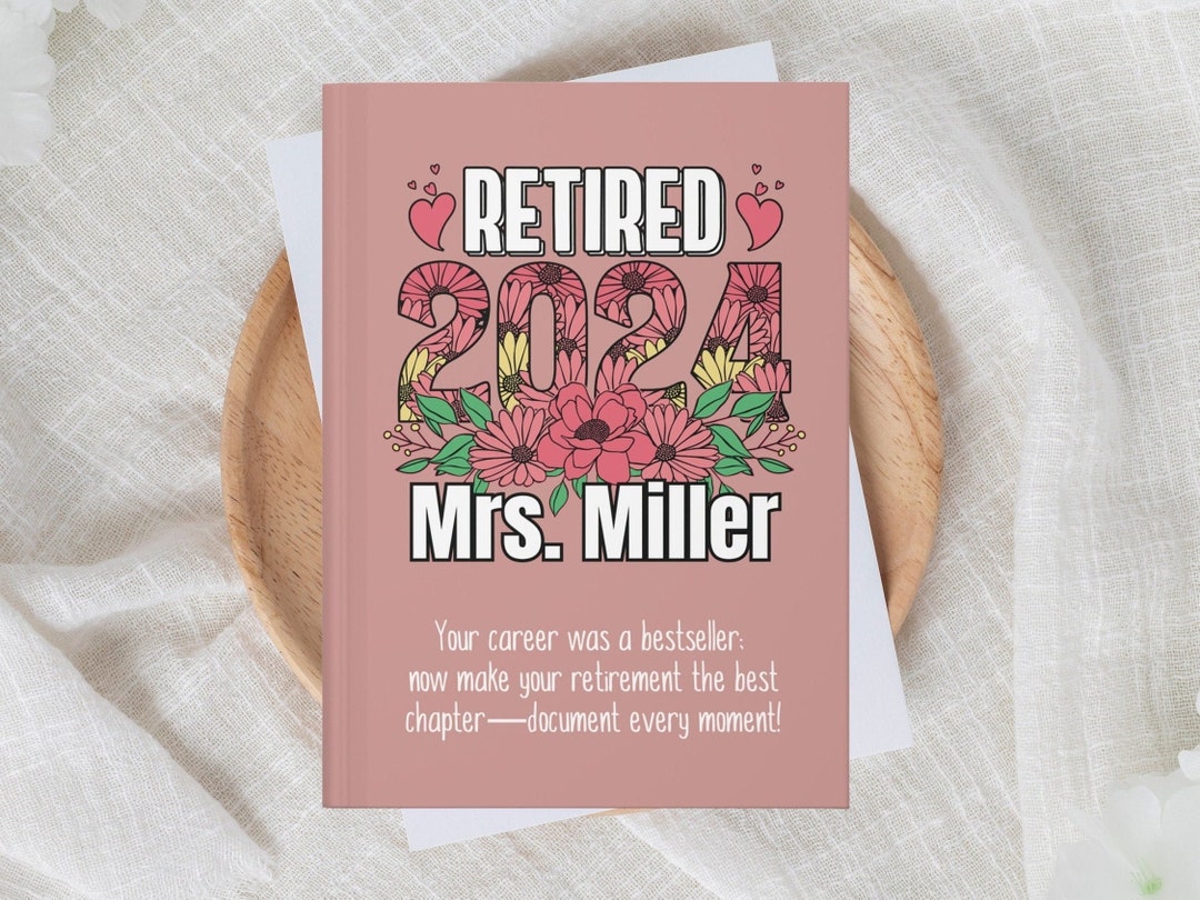 Personalized Retirement Gift for Teachers, Custom Journal for Retired ...