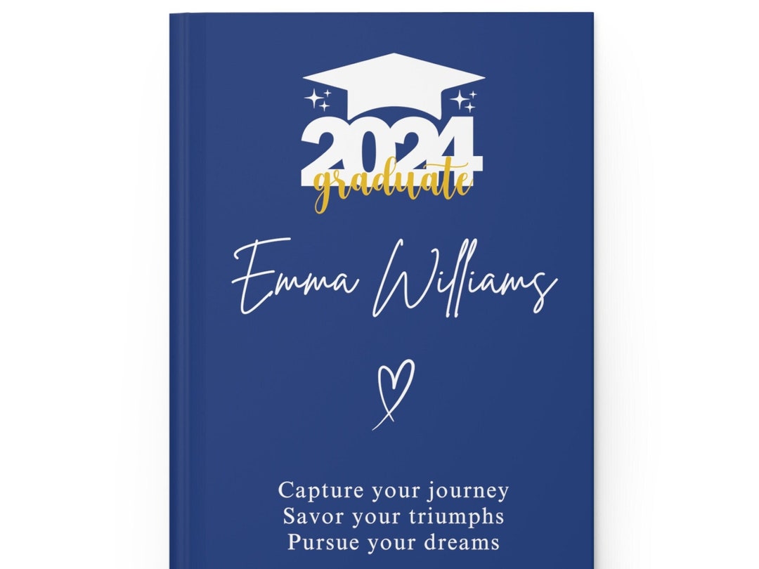 Personalised Hardcover Journal Graduation Gift, Customized Diary for ...