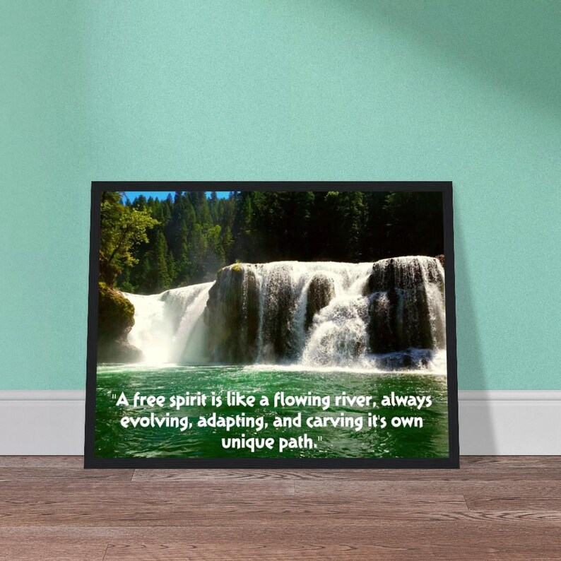 Free Spirit Flowing River Inspirational Wall Art Nature Photography ...