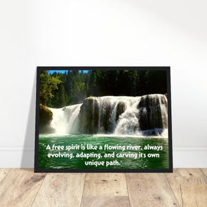 Free Spirit Flowing River Inspirational Wall Art Nature Photography ...
