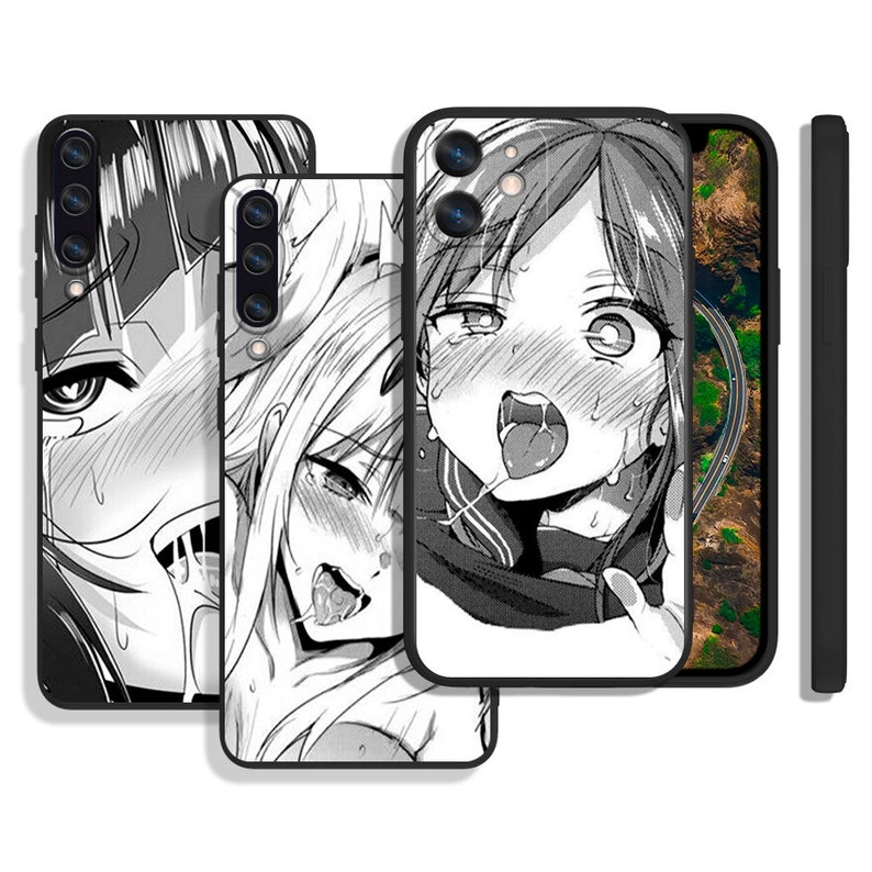 Anime Girls Senpai Waifu Art Protective Cases for iPhone SE 12 13 14 15 ...