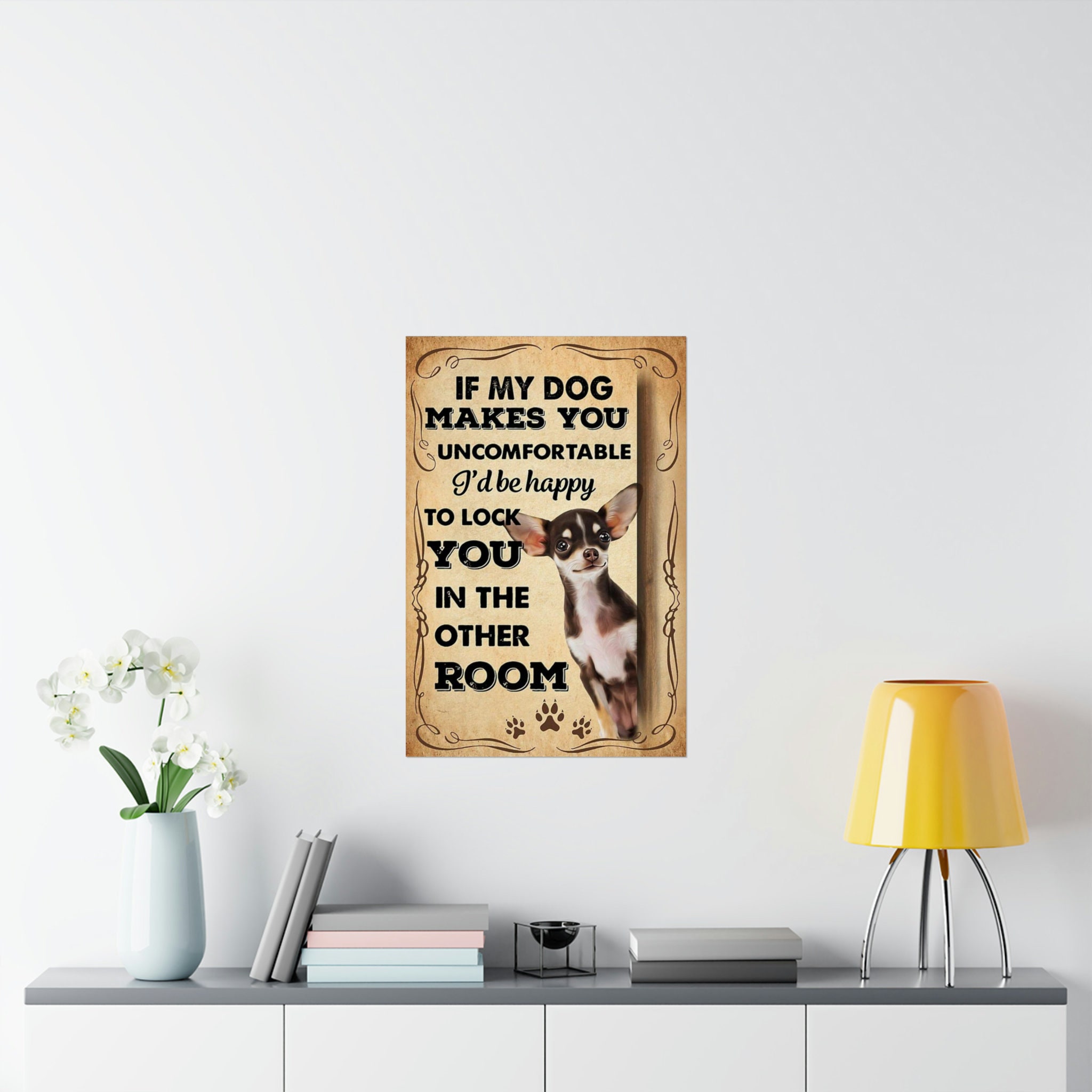 Funny Dog Quote Poster, Hilarious Humor Dog Wall-art, Home Decor ...