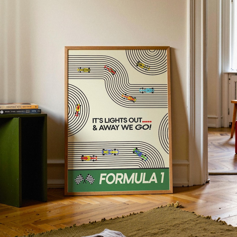 Formula One Bedroom Stickers - Etsy UK