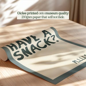 Can I Have A Snack Print - Funny Kitchen Art - Snacks Art - Snack Print ...
