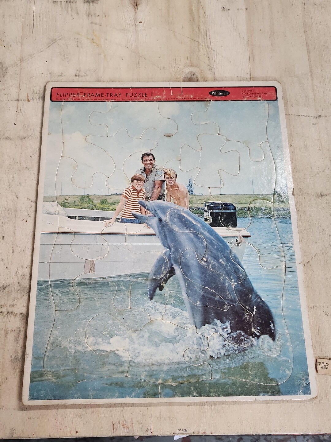 Flipper Dolphin Whitman Puzzle Kids Toy - Etsy