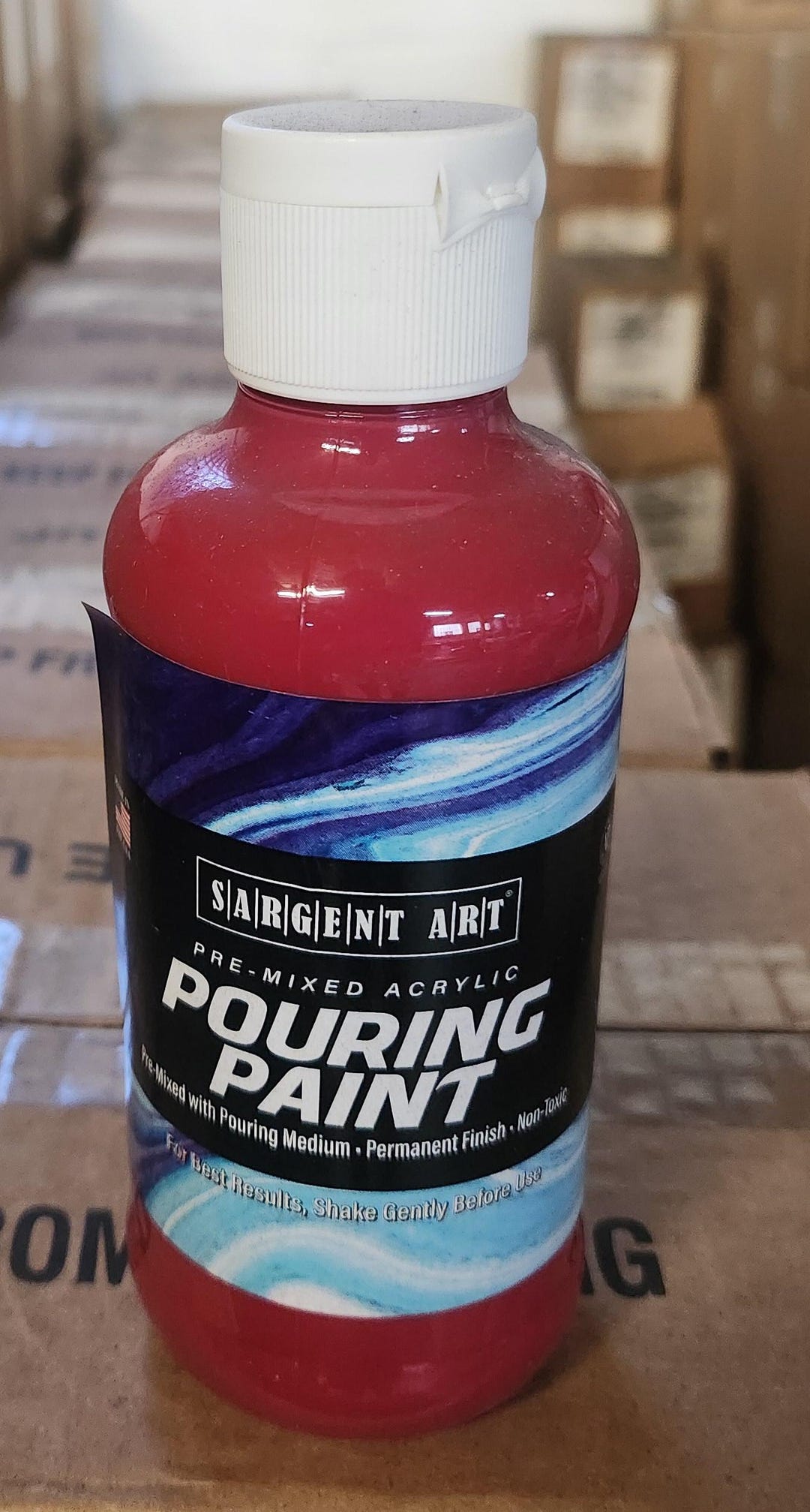 Red Acrylic Pouring Paint Sargent Art BRAND NEW - Etsy