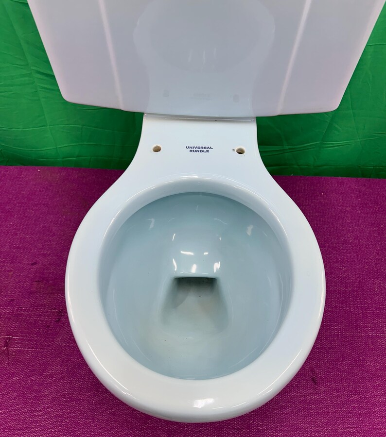 Universal Rundle Light Blue Toilet Vintage Bathroom - Etsy