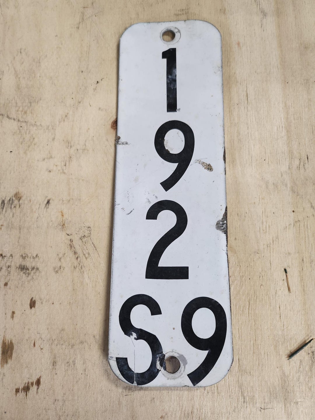 Vintage Metal Number Sign Plate Telephone Pole - Etsy