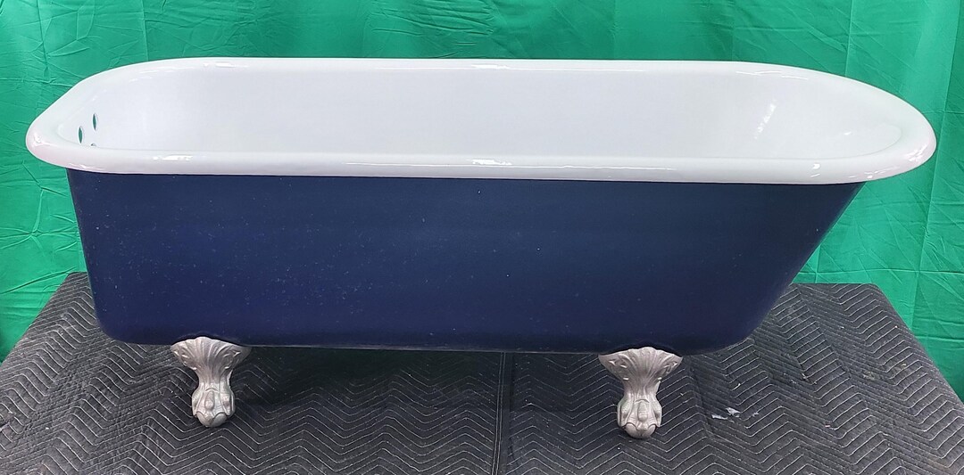 Cast Iron Clawfoot Tub Vintage Bathroom Professionally Restored ...