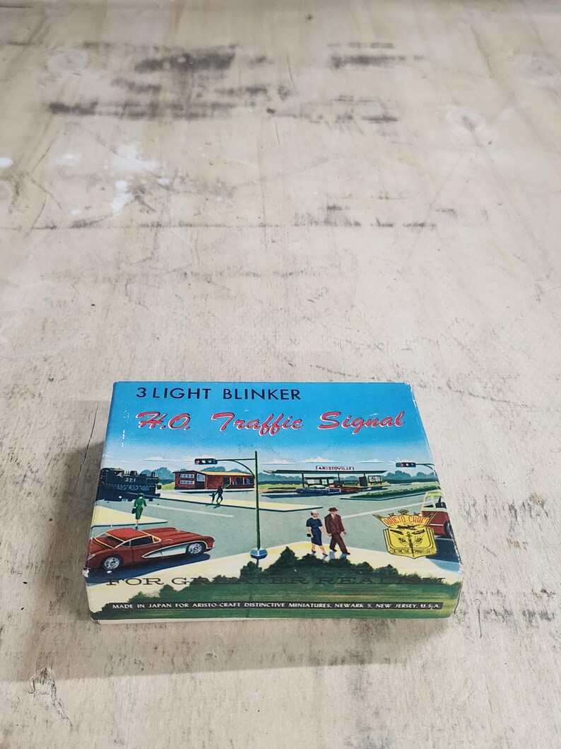 3 Light Blinker HO Scale Traffic Light Signal Model Train Railroad NOS ...