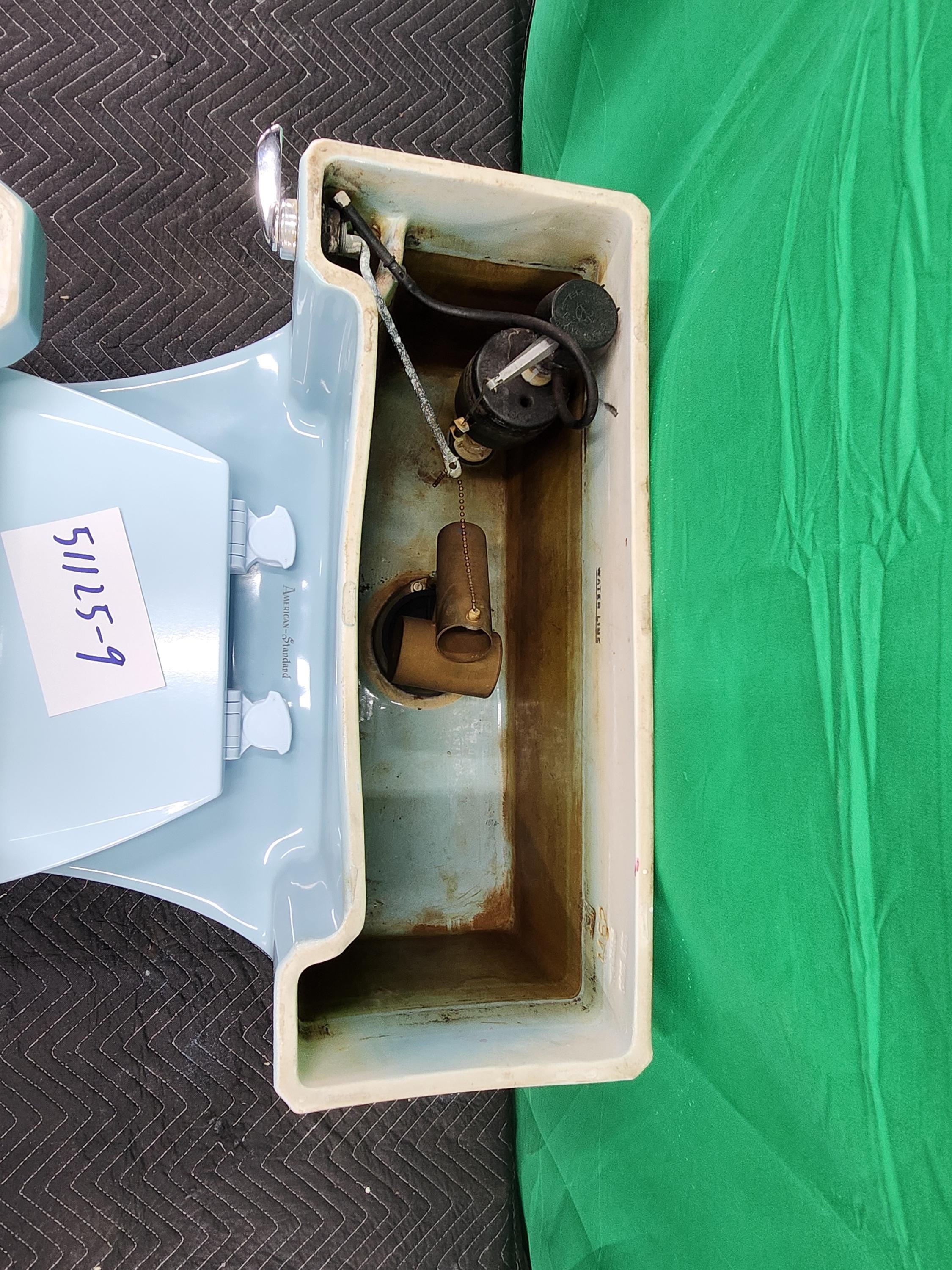 Blue American Standard Toilet Vintage Bathroom With Seat - Etsy