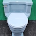 Blue American Standard Toilet Vintage Bathroom With Seat - Etsy