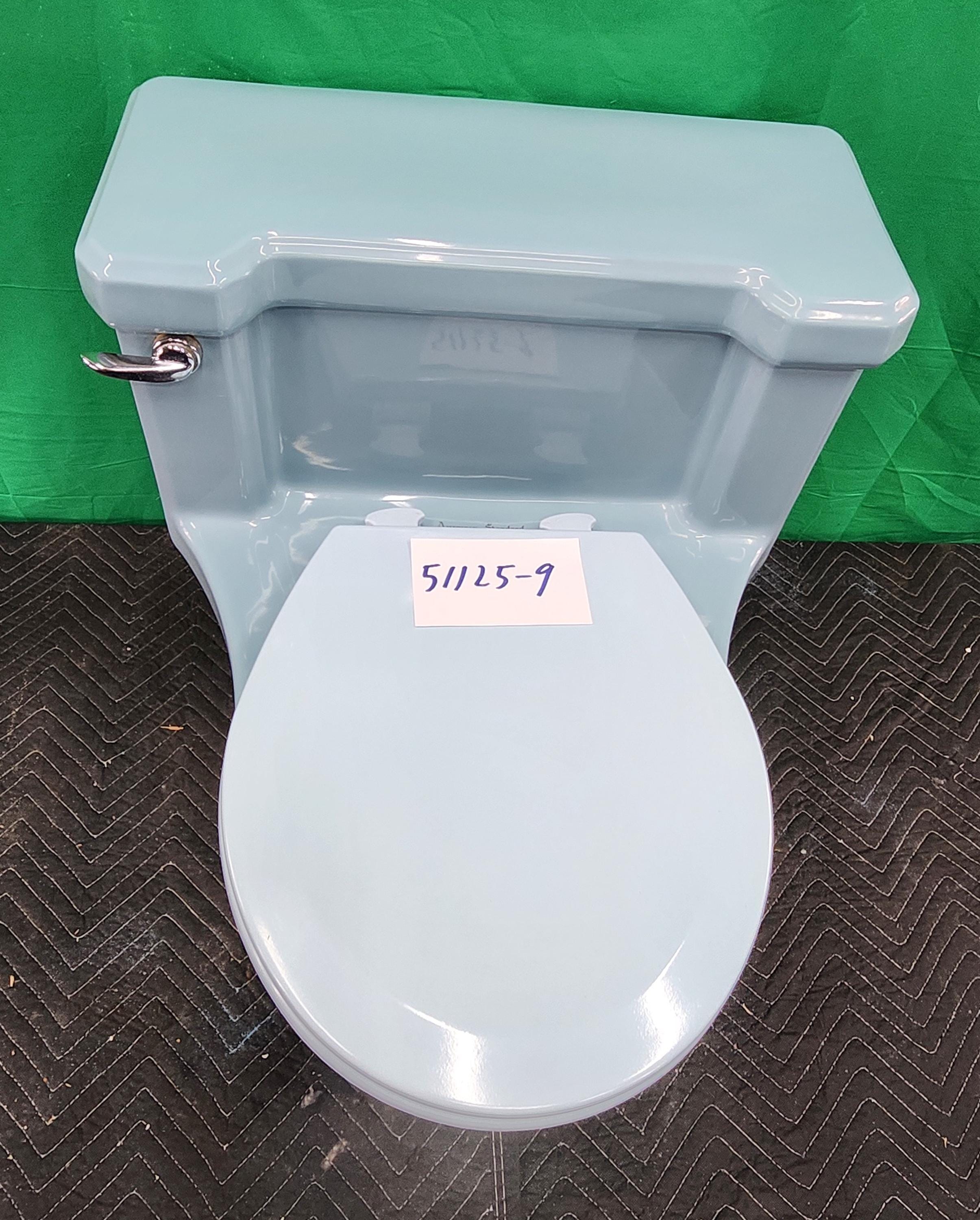Blue American Standard Toilet Vintage Bathroom With Seat - Etsy