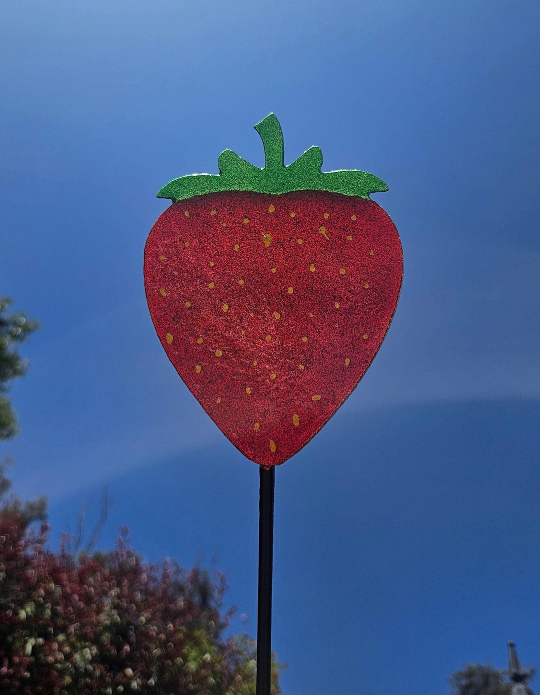 Metal Strawberry Garden/yard Stake - Customizable - Etsy