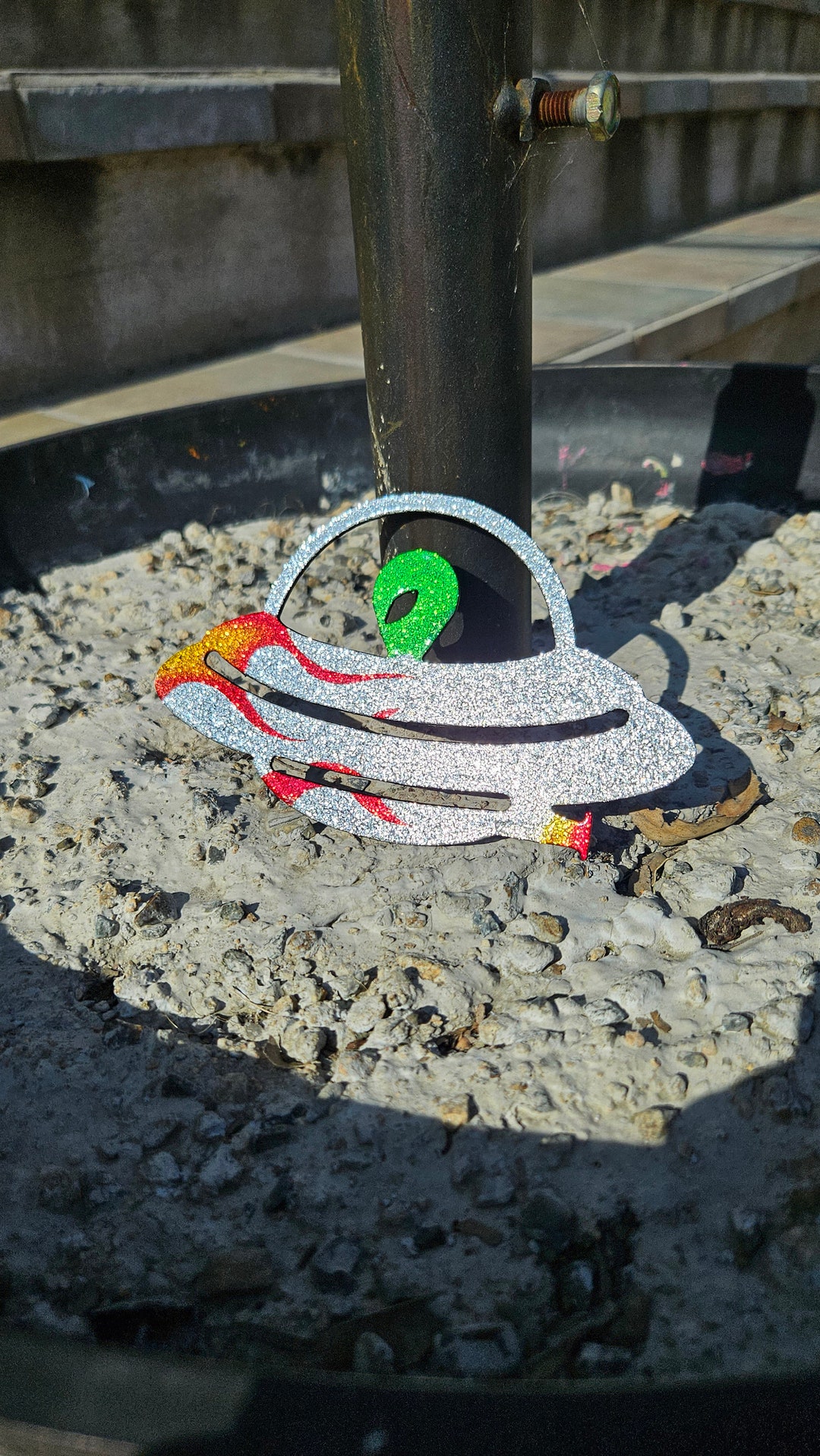 Alien UFO Metal Art Space Ship Outer Space SCFI Monster Cryptid Wall ...