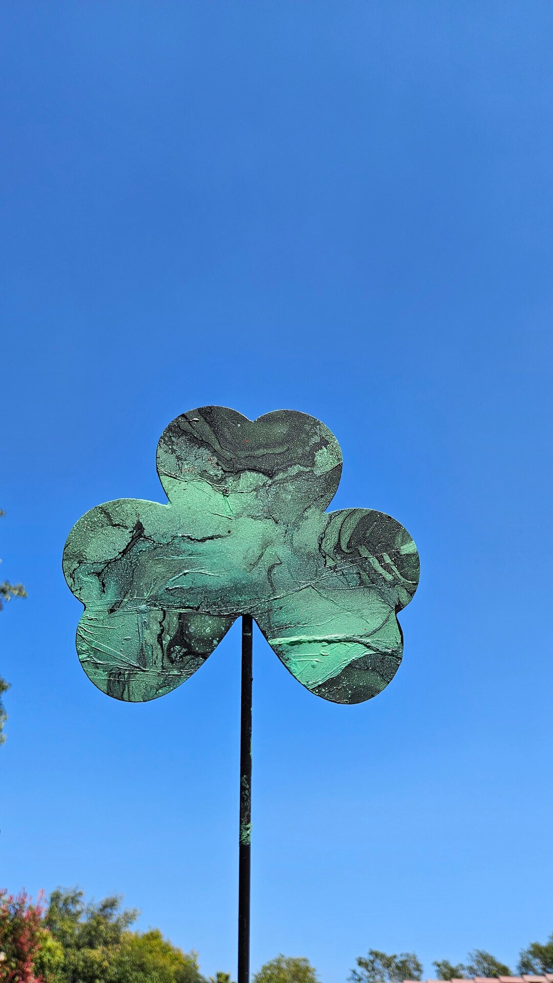 Metal Shamrock Garden/yard Stake - Customizable - Etsy