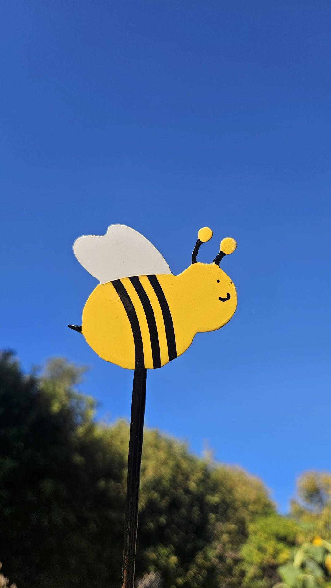 Mini Bee Metal Garden Marker - Beehive - Honey - Keeper - Bug - Insect ...