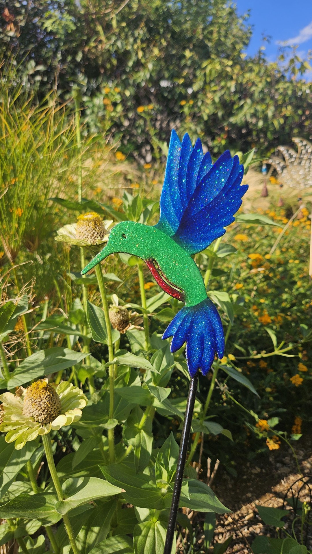 Metal Hummingbird Garden/yard Stake - Customizable - Etsy