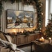 Vintage Christmas Train Frame TV Art: Holiday Farmhouse Decor (digital ...