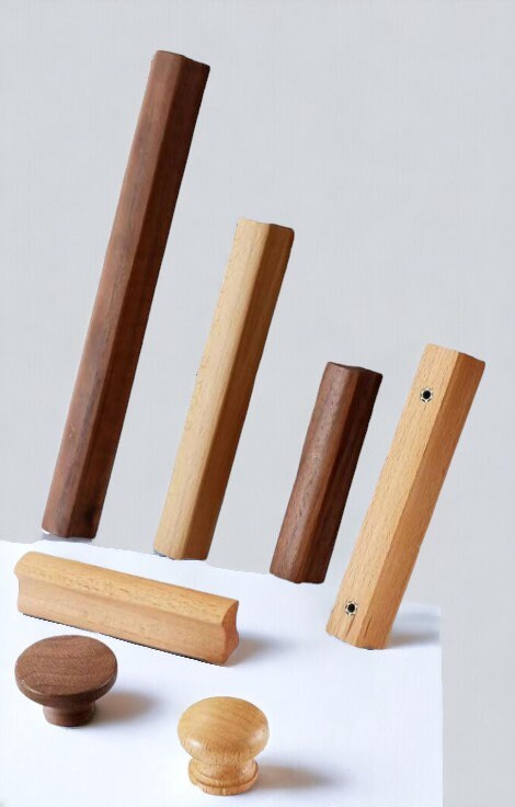 Wooden Drawer Pull Cabinet Handle Cupboard Pulls kitchen Cabinet Door ...