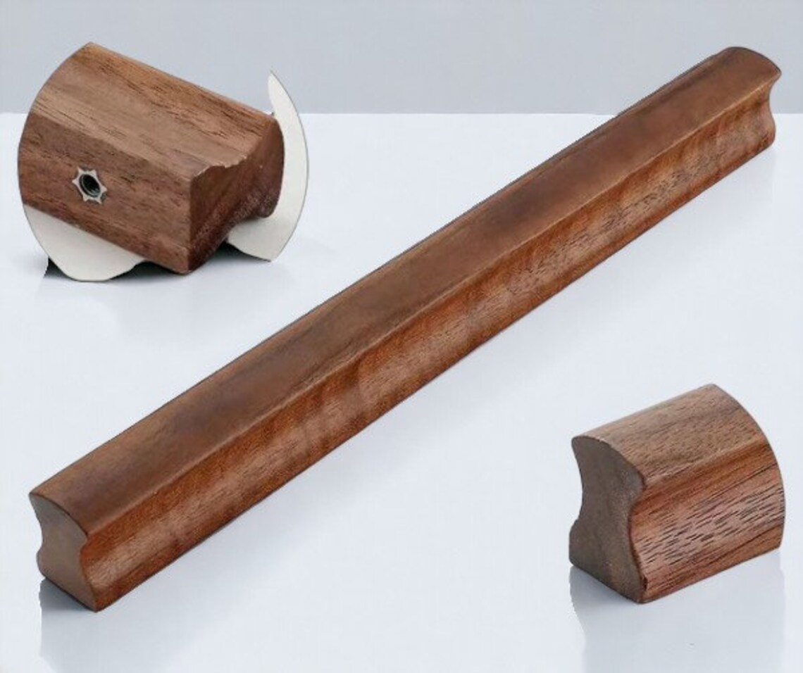 Wooden Drawer Pull Cabinet Handle Cupboard Pulls kitchen Cabinet Door ...